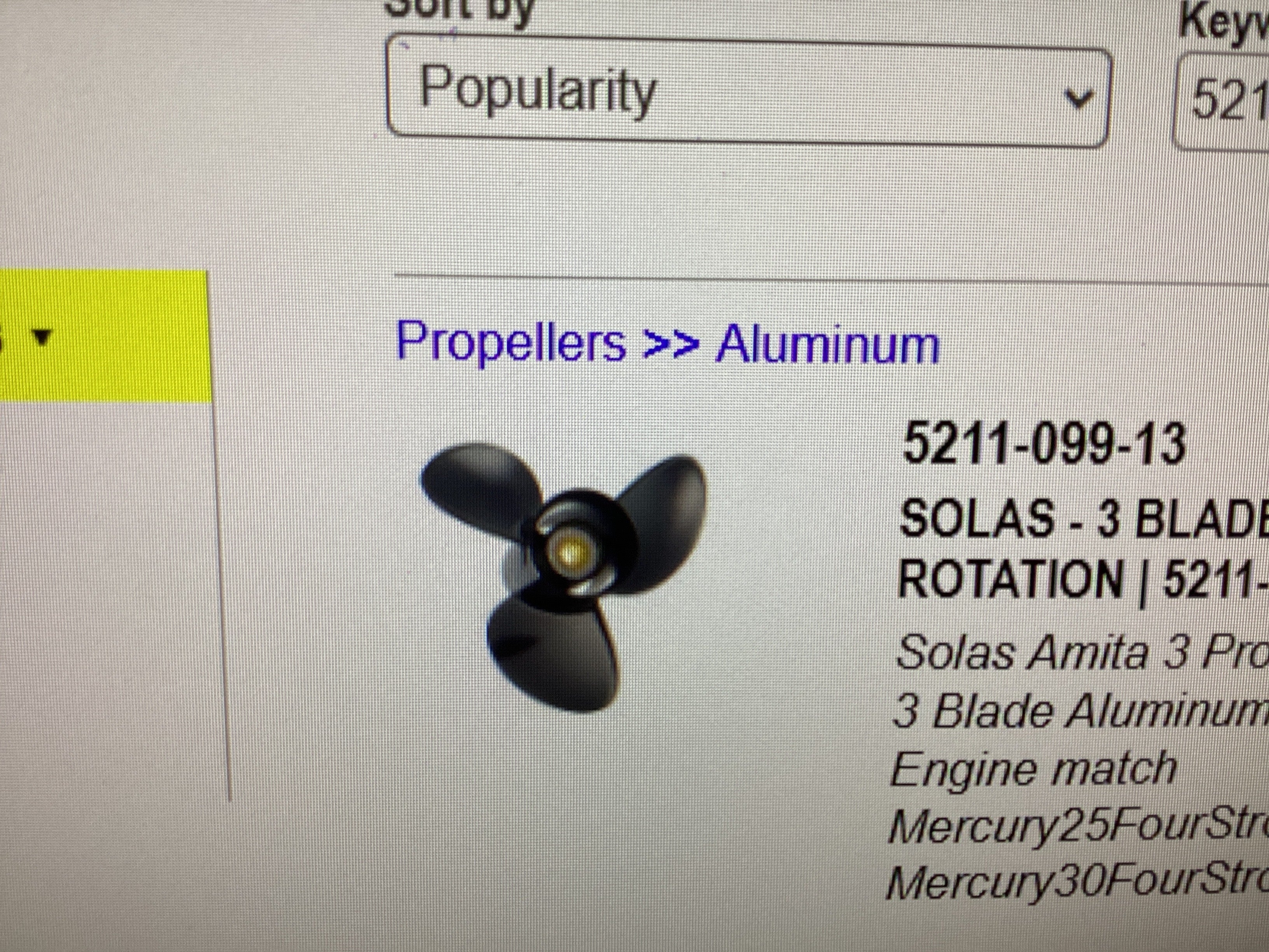 SOLAS - 3 Blade Aluminium Propeller 5211-099-13 – Marine & Sport Wānaka