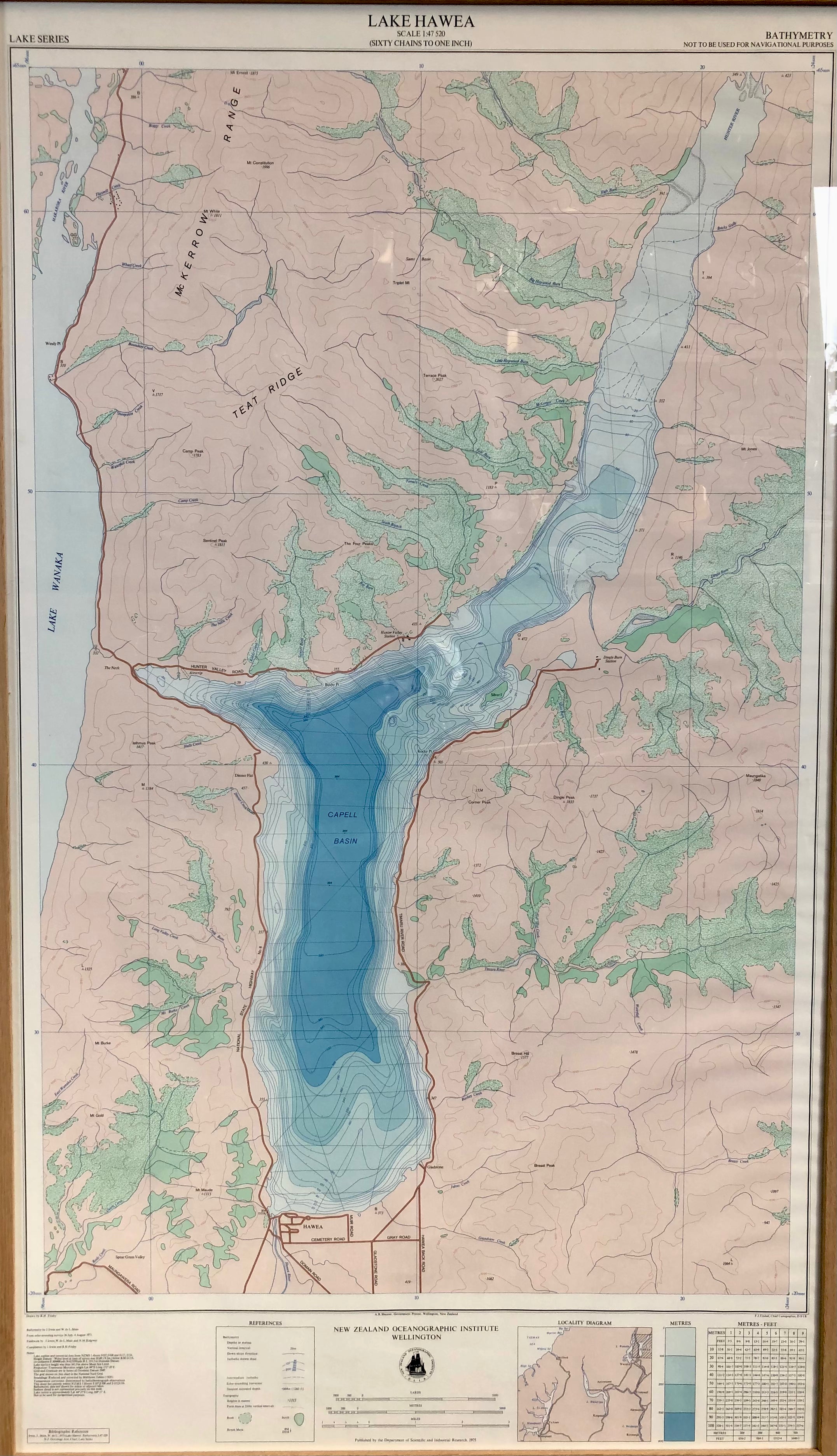 Lake Hawea Chart Scale 1 : 47 520 – Marine & Sport Wānaka
